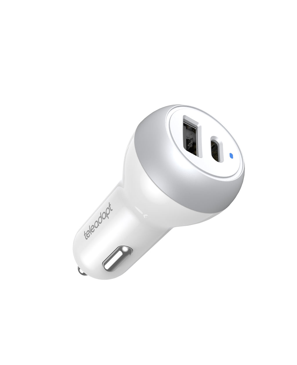 30W Car Charger USB C/USB A – teleadapt